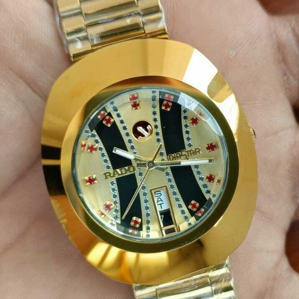 Vintage Rado Diastar Automatic 36 mm Red Stone Men's Wrist Watch ...