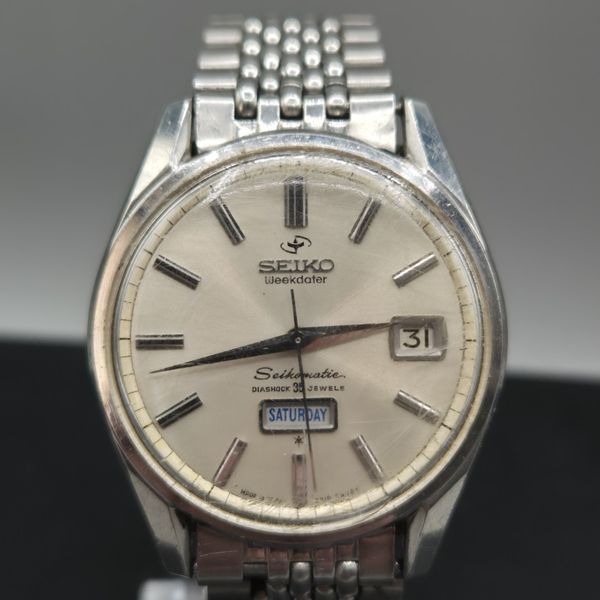 Seiko Seikomatic Weekdater 6218-8970 Automatic Vintage Watch SPARES OR ...