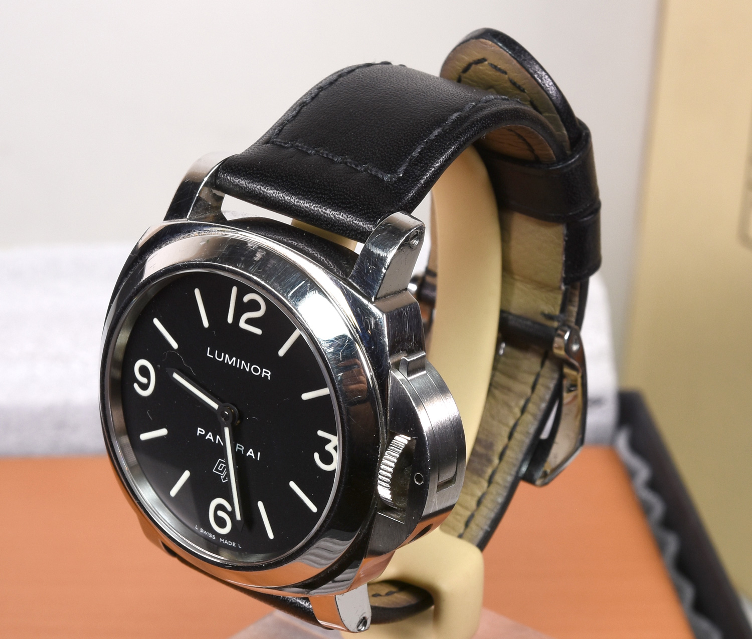 FS: Panerai Luminor Base Logo PAM 000 - with the box and stamped papers ...