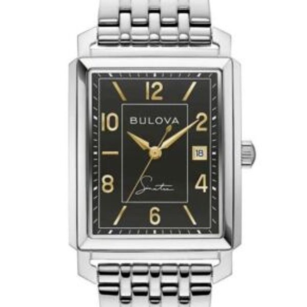 Bulova Frank Sinatra Black Dial Sapphire Crystal Men's Watch 96B399 ...