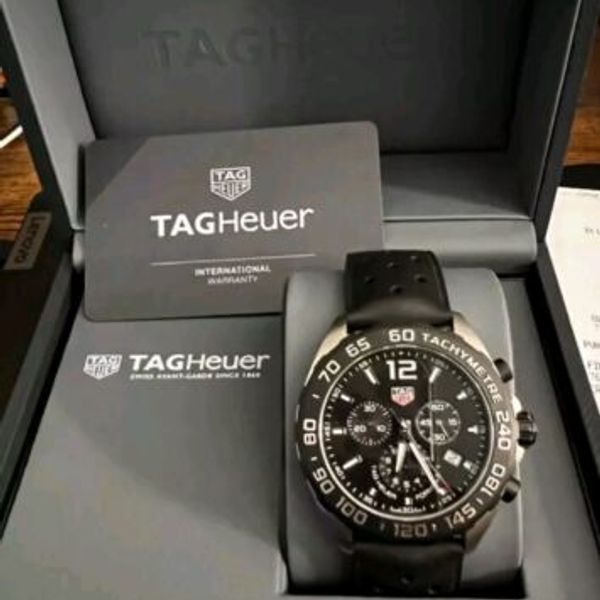 TAG Heuer Formula 1 Chronograph Rubber Band Used Box and Card ...