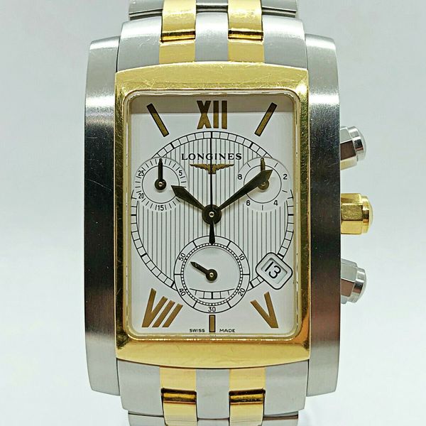 Longines Dolce Vita L5.672.5 Two Tone Mens Quartz Chronograph Watch New ...