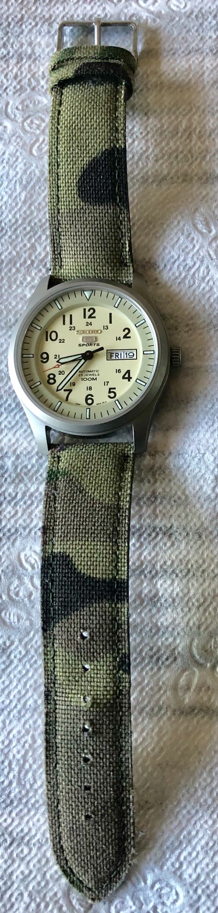 FS: Seiko 5 SNZG07K1 Field/Military Watch Cream Dial Asking $65 ...