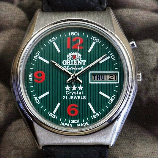 ORIENT 3 STAR AUTOMATIC CAL.46943 JAPAN MEN'S USED OLD WATCH - WORKING ...
