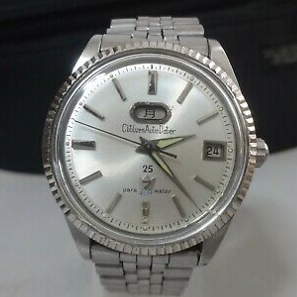 Vintage 1965 CITIZEN Automatic watch [Citizen Auto Dater 7] 25J Original band | WatchCharts ...