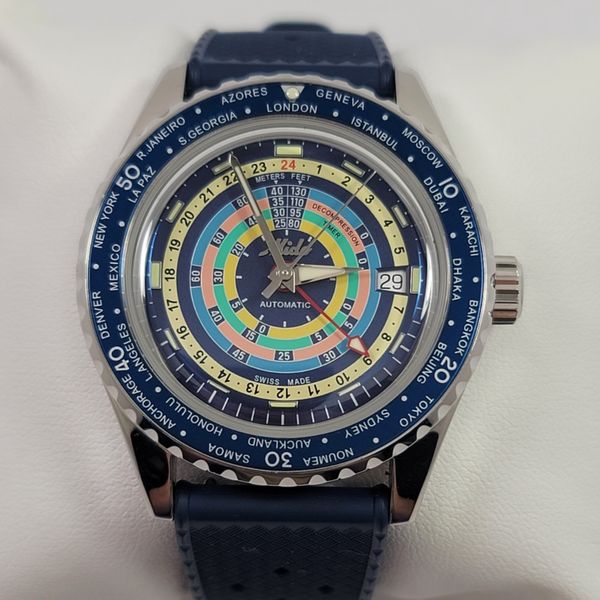 Mido Ocean Star Decompression Worldtimer Automatic Men's Watch ...