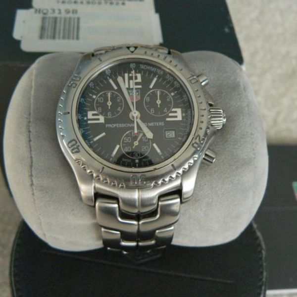 Fs:tag heuer link chronograph black dial "jason bourne" | WatchCharts