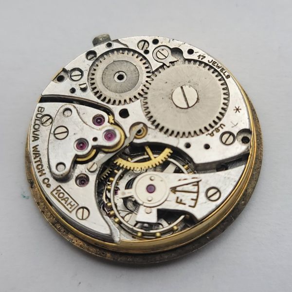 Vintage Bulova chronograph Caliber 10AH Partial movement ,dial and hand ...