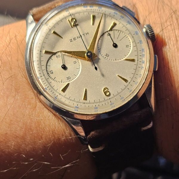 VINTAGE ZENITH CHRONOGRAPH CAL.156 MEN'S HAND-WINDING WATCH 1940S ...