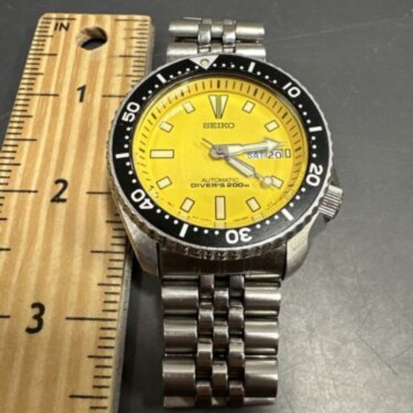 BUMBLEBEE SEIKO SCUBA DIVER DAY DATE 7S26-0028 AUTOMATIC MENS WATCH ...