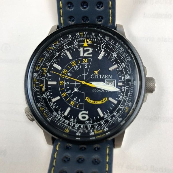 Citizen Nighthawk Blue Angels Promaster B877-R009231 GMT Pilot's Watch ...