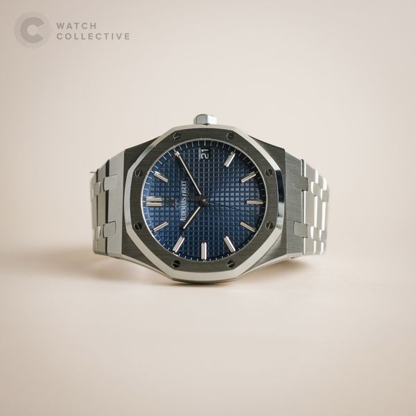 Audemars Piguet Royal Oak Stainless Steel Blue Dial 41mm Blue Dial ...