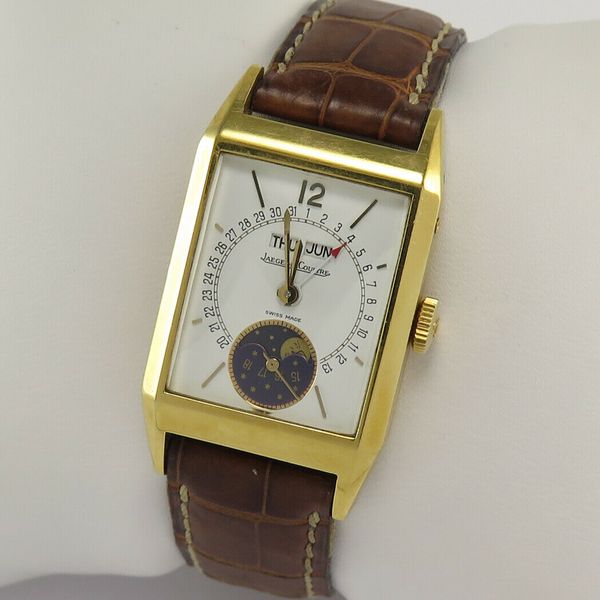 Fine Rare JAEGER LeCOULTRE SERIE UNIQUE 18K GOLD TRIPLE CAL 141.010.1 ...