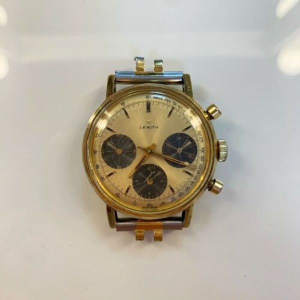 Zenith Golden Panda Chronograph Tricompax 1974, cronografo a tre ...