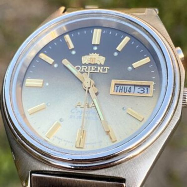 Vintage ORIENT 3 stars tristar crystal 469 automatic Watch Japan ...