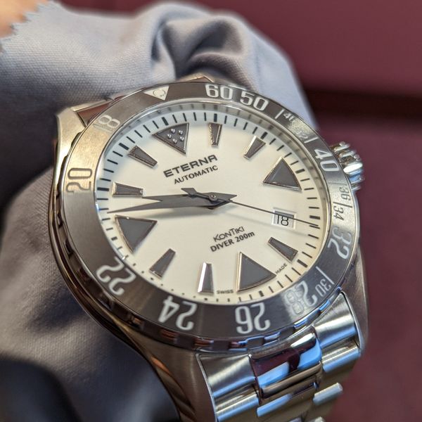 [$1,195 USD] Kontiki Diver Gent Ref. 1290.41.59.1753 White Lumed Dial ...