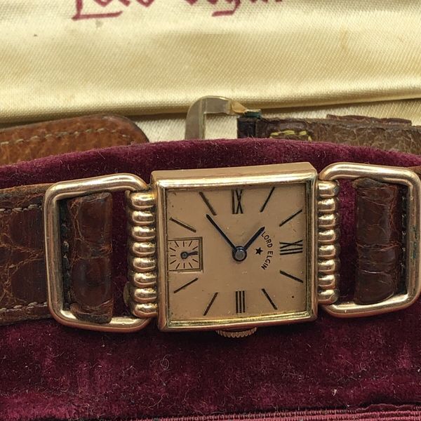 1950â s Lord Elgin Cal. 559 21j Art Deco 14k Gold Filled Watch Mens In ...