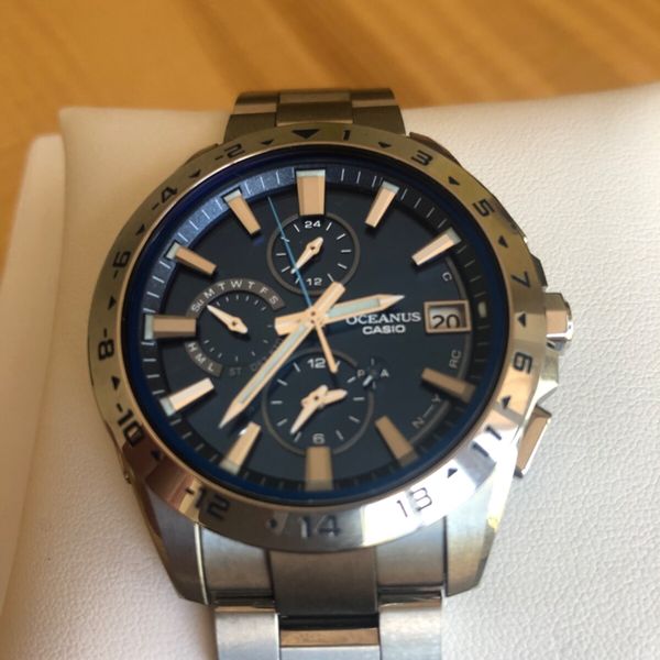 Casio Oceanus - T3000-2Ajf Blue Dial -titanium Solar Quartz Watch ...
