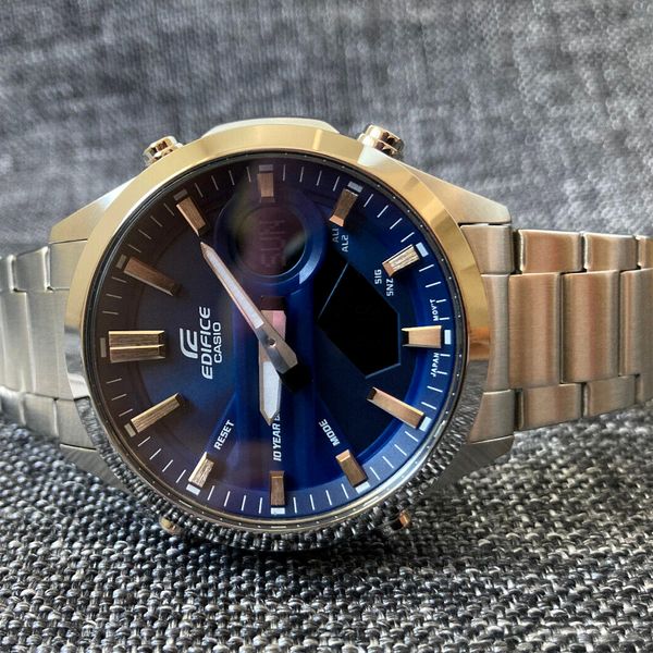 CASIO EDIFICE EFV-C120D-2A DATA MEMORY ANALOGUE & DIGITAL WR 100M BRAND NEW | WatchCharts ...