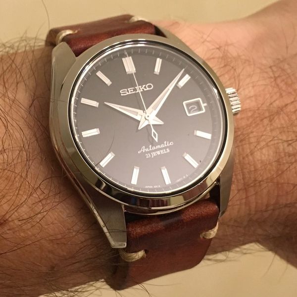 Seiko SARB033 with unworn OEM bracelet and BandRbands leather strap ...