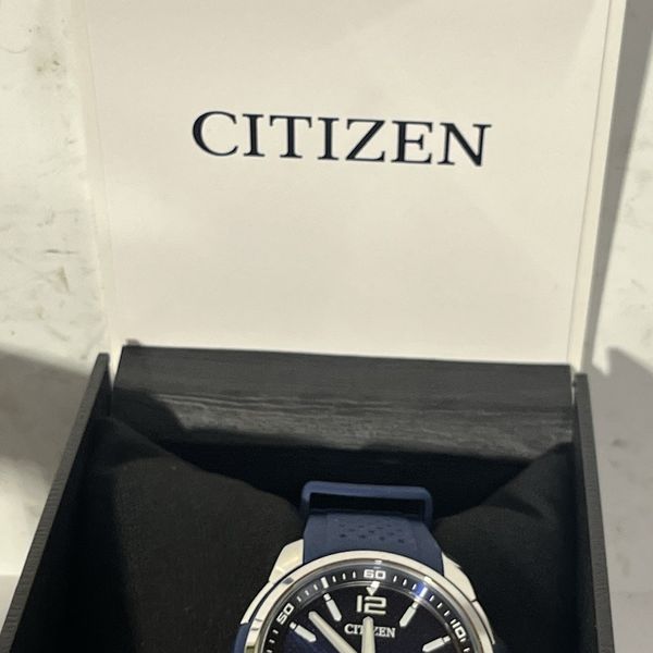 Citizen Men's Eco-Drive Weekender Blue Polyurethane 44mm WR100 Watch ...