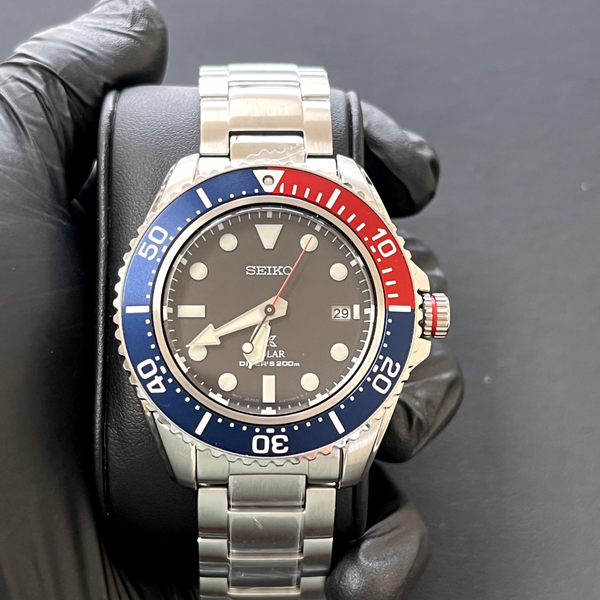 SEIKO Prospex Solar Diver 42.8MM BlackDial Men's Watch SNE591 ...