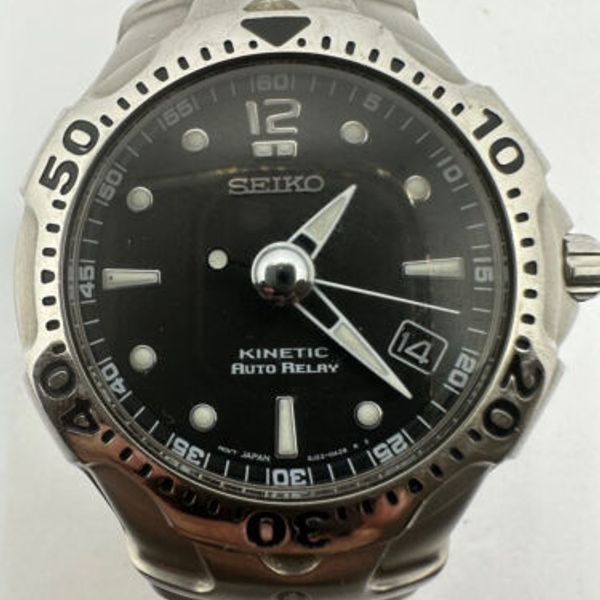 Seiko Kinetic Auto Relay Divers Watch. Sapphire Crystal | WatchCharts Marketplace