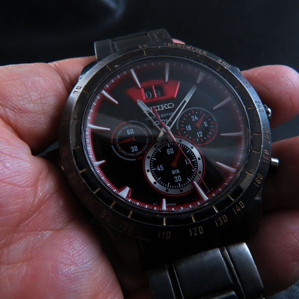 7T04 Limited Edition Seiko Chronograph Quartz Men Watch For Part Or ...