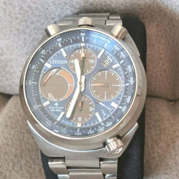 Citizen Eco Drive Bullhead WR200 Men's Alarm Chronograph Ref. E210 ...