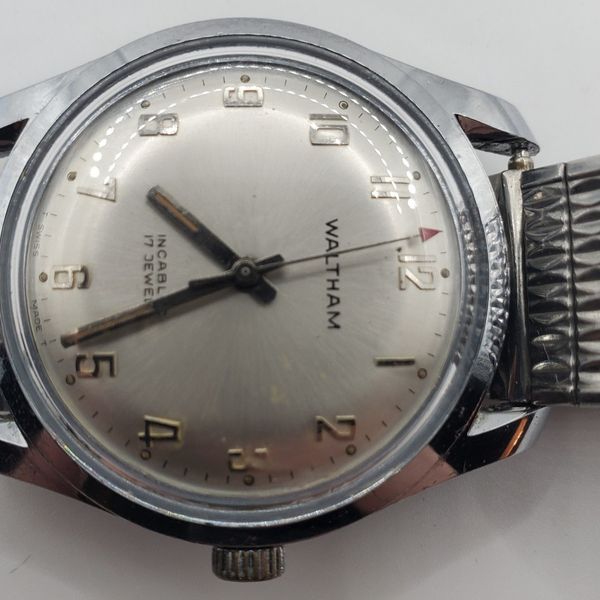 Vintage Waltham 17 Jewels Date Red Arrow Manual Wind Mens Watch Incabloc Running | WatchCharts ...