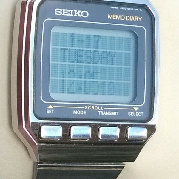 Seiko Memo Diary Vintage LCD Digital Watch UW02-0010 - Lovely example ...