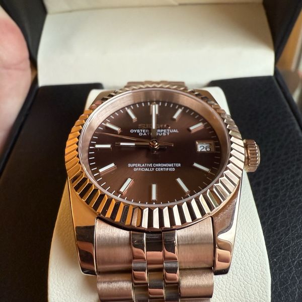 Seiko Rose Gold Datejust Mod 36mm Automatic | WatchCharts Marketplace