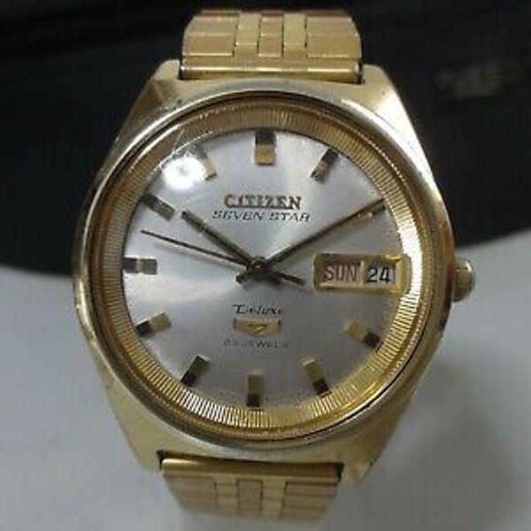 Vintage 1969 CITIZEN Automatic watch [SEVEN STAR Deluxe] 23J Cal.5270 ...