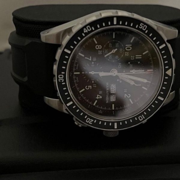 Marathon CSAR MILITARY Chronograph 46mm Dive Watch SEARCH AND RESQUE ...