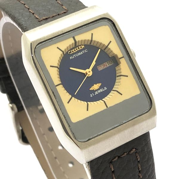 Vintage Style Men's Citizen Day Date Japan Made Automatic 21-Jewels ...