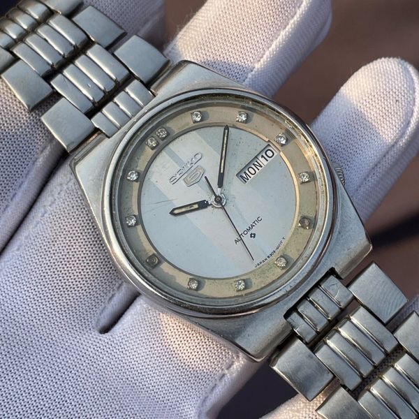 Vintage Seiko 5 Automatic Beautiful Dial Made In Japan Menâ s Watch 6309-9060 | WatchCharts ...