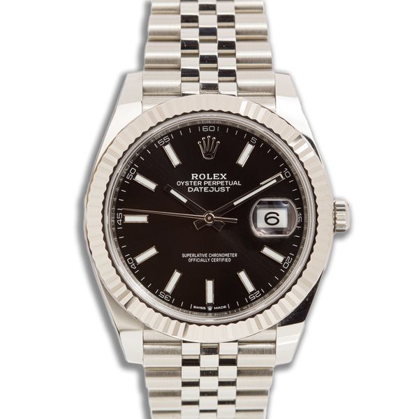 FS: 2020 Rolex 41mm Datejust 126334 Black Dial Jubilee Bracelet Full ...