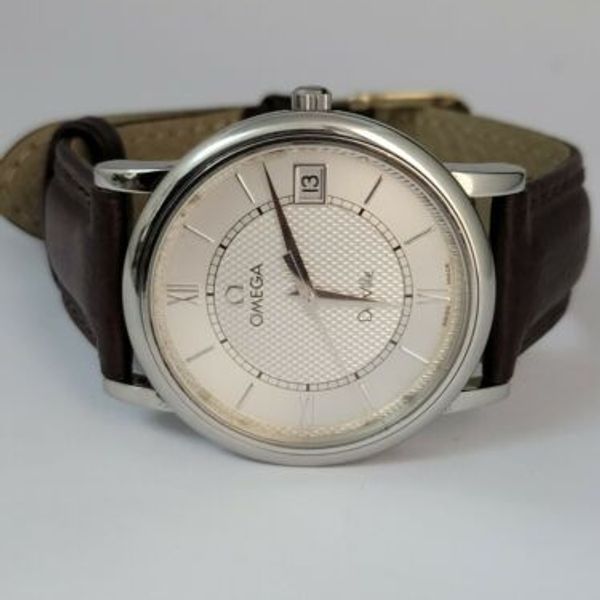 OMEGA DE VILLE GENT'S Quartz 1996 Stainless Steel texture dial ...