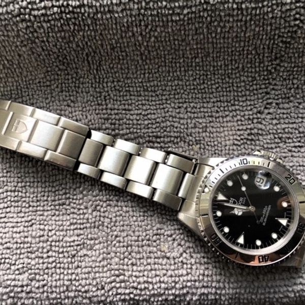 TUDOR SUBMARINER 75190 MID-SIZE WITH 2 ORIGINAL BRACELETS AND FULL KIT ...