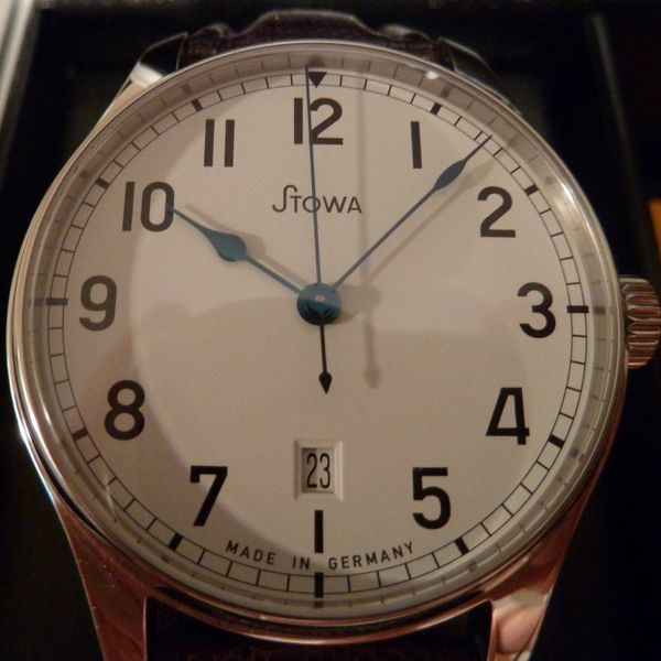 Beauty : Stowa Marine automatic * Old logo * matte eggshell dial ...
