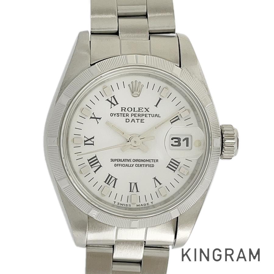 Rolex ROLEX Engine Turned Bezel Oyster Perpetual Date 69190 1994-1995 W ...