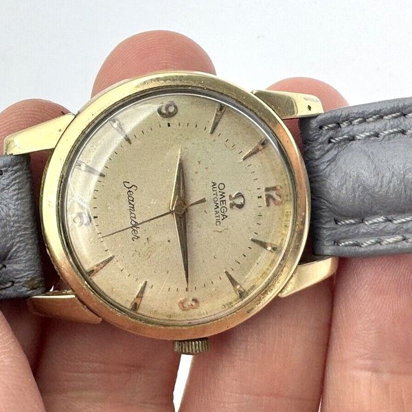 1957 Omega AUTOMATIC Seamaster Cal. 501 ORIGINAL DIAL Gold / Stainless ...