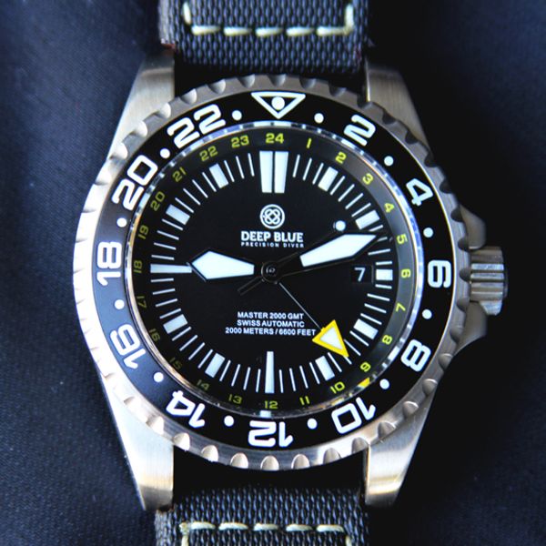 --SOLD- Deep Blue Master 2000 GMT Excellent (98% TZ) Condition, w/Extra ...