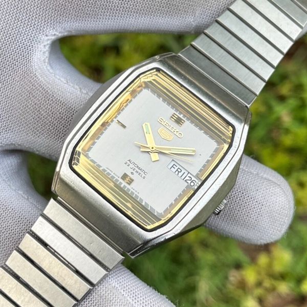 Vintage Seiko 5 Octagonal Case Automatic Japan Made Menâ s Watch 6349 ...