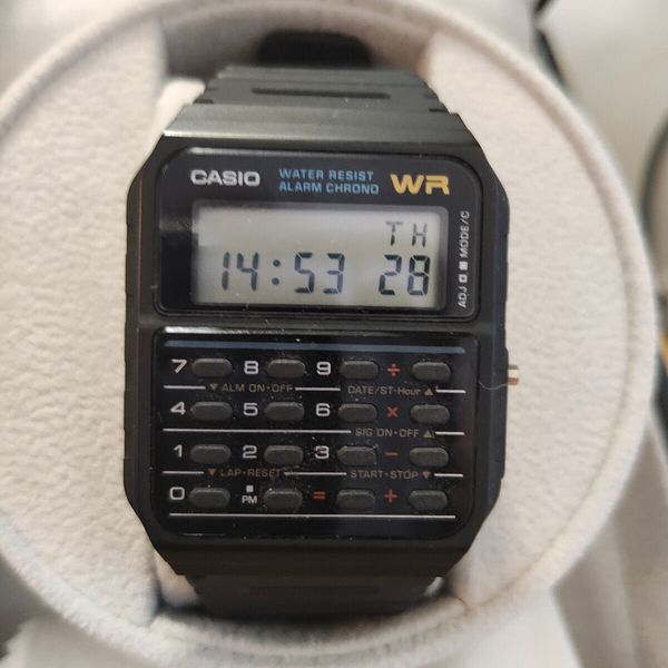 Casio CA53W Calculator Wrist Watch for Men: Black, quartz, excellent ...