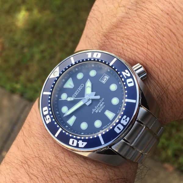 Seiko SBDC003 Scuba Blue Sumo $300 | WatchCharts Marketplace