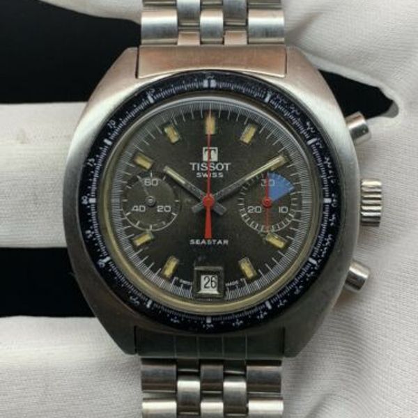 RARE Tissot Seastar 40522-1 Valjoux 7734 Original Bracelet Everything ...