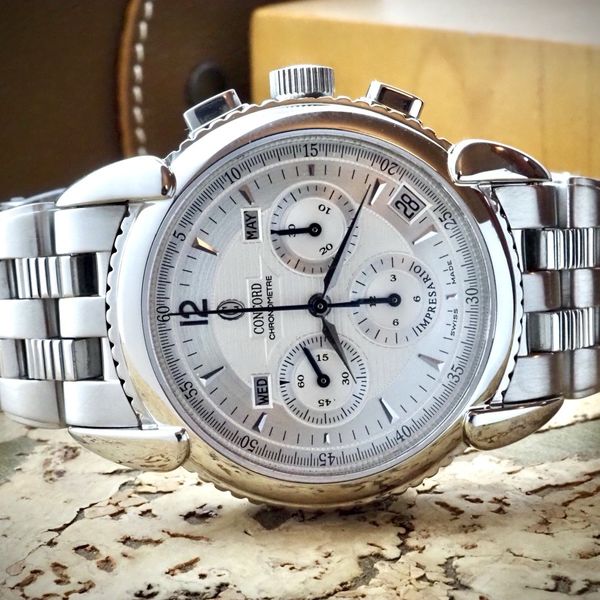 CONCORD IMPRESARIO TRIPLE DATE CHRONOGRAPH WATCH 14.G9.210 - EL PRIMERO ...