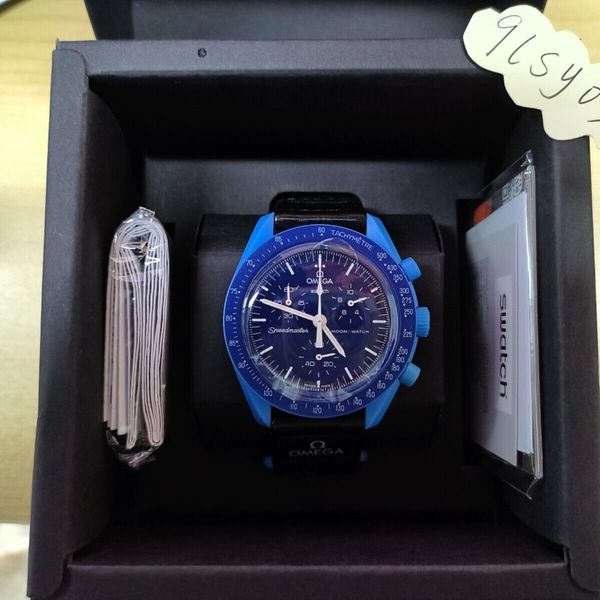 Swatch Mission To Neptune - Bioceramic Speedmaster Moonswatch ...