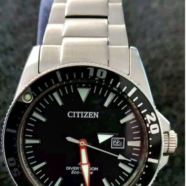 Citizen Eco-Drive Promaster Men's Black Dial Watch WR 200M. VGC & in ...